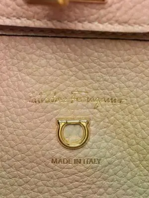 FERRAGAMO 2018-2026 Leather Gancini Bucket Bag Shoulder Bag
