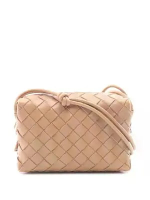 Bottega Veneta 2012-2026 Mini Intrecciato Loop Crossbody Bag - Neutrals