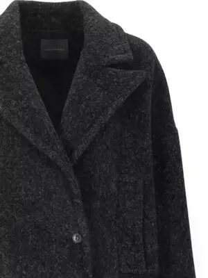 Lorena Antoniazzi Brushed Notched-lapel Coat