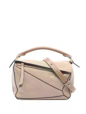 Loewe 2010-2026 Small Calfskin Puzzle Edge Satchel - Neutrals