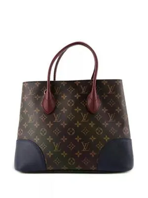 LOUIS VUITTON Monogram Canvas And Leather Flandrin Handbag Tote Bag - Blue