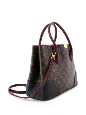 LOUIS VUITTON Monogram Canvas And Leather Flandrin Handbag Tote Bag - Blue