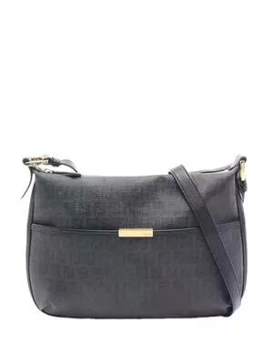 Fendi 2010-2026 Zucchino Crossbody Bag - Black