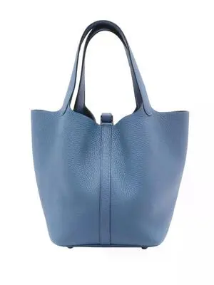 Hermès Clemence Picotin Lock 22 Handbag - Blue