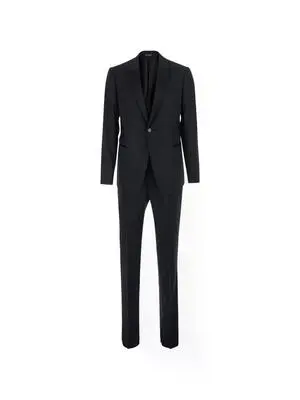 Emporio Armani Single-breasted Suit - Black