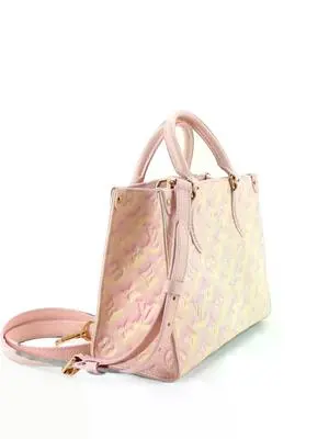 LOUIS VUITTON Onthego Stardust Monogram Empreinte Leather Pm Tote Shoulder Bag