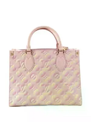 LOUIS VUITTON Onthego Stardust Monogram Empreinte Leather Pm Tote Shoulder Bag