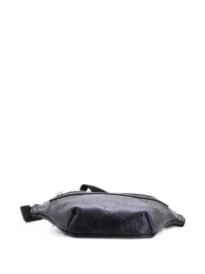 Gucci Gg Embossed Perforated Leather Small Belt Bag
