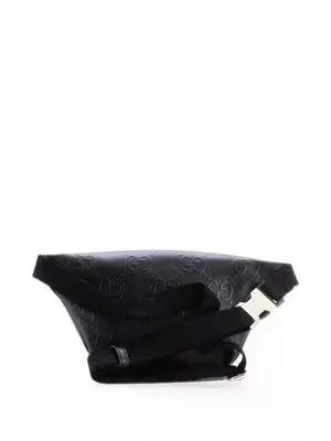 Gucci Gg Embossed Perforated Leather Small Belt Bag