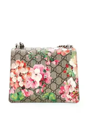 Gucci Dionysus Bag Blooms Print Gg Coated Canvas Mini Shoulder Bag - Brown