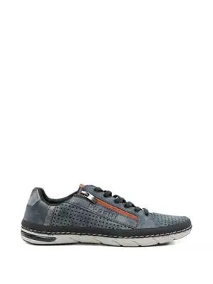 BUGATTI Perforated Side-zip Sneakers - Blue