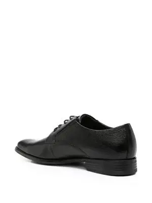 BUGATTI Textured-panel Leather Derby Shoes