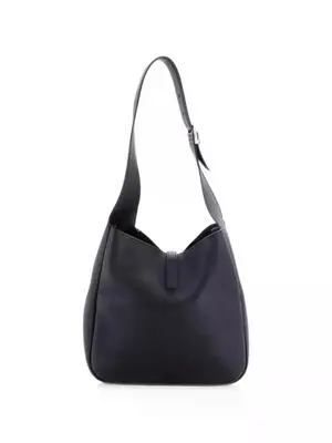 Saint Laurent Le 5 A 7 Supple Leather Small Hobo Bag - Black