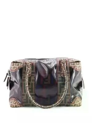 Fendi B. Mix Tote Zucca Coated Canvas Medium Shoulder Bag - Multicolour