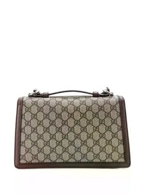 Gucci Dionysus Top Handle Chain Bag Gg Coated Canvas Small Satchel