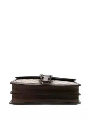 Gucci Dionysus Top Handle Chain Bag Gg Coated Canvas Small Satchel