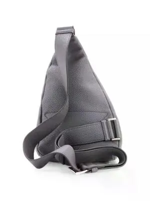 Prada Leather Backpack - Grey