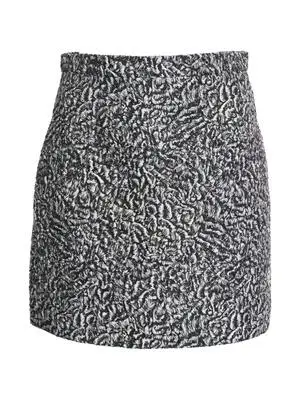 Balenciaga Jacquard Mini Skirt - Black