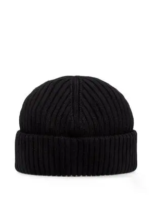 Fred Perry Ribbed Cotton Beanie Hat