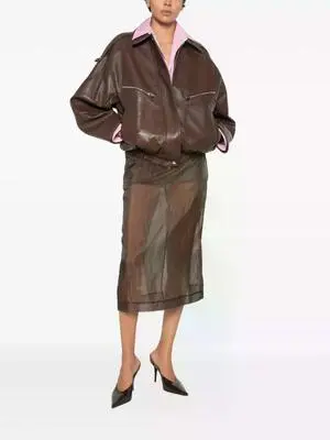 THE FRANKIE SHOP Zip-fastening Jacket - Brown