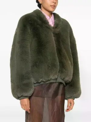THE FRANKIE SHOP Zip-up Faux-fur Jacket