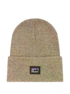 Patagonia Everyday Logo-patch Fold-over Beanie Hat - Brown