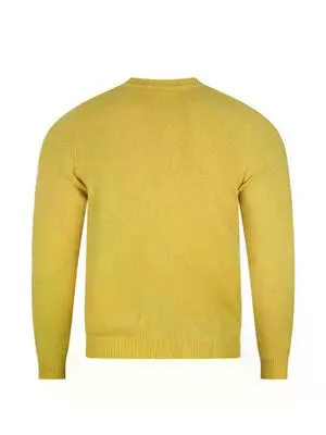 JIL SANDER Crew-neck Ribbed-trim Sweater - Yellow