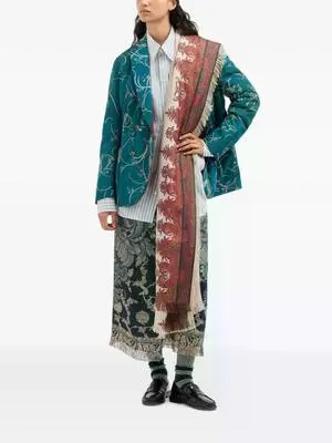 PIERRE-LOUIS MASCIA Integra Floral-print Double-breasted Blazer