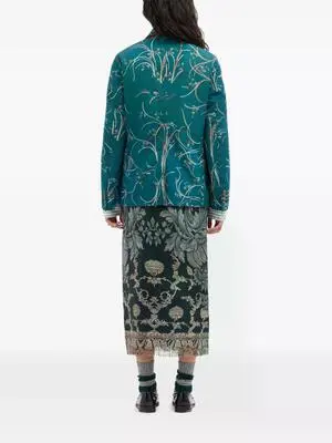 PIERRE-LOUIS MASCIA Integra Floral-print Double-breasted Blazer