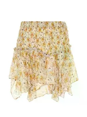 Isabel Marant Étoile Fiala Printed Chiffon Skirt - Neutrals