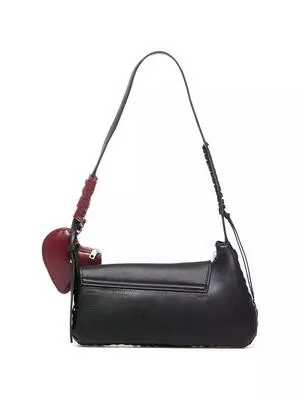 Desigual Medium Heart-motif Whipstitched Shoulder Bag - Black