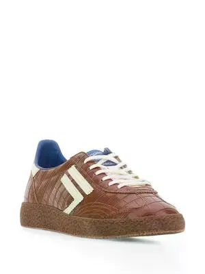 PURAAI Pecan Croc-effect Sneakers
