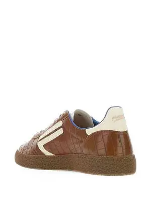 PURAAI Pecan Croc-effect Sneakers