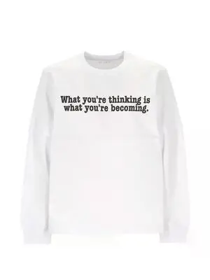 Sacai Muhammad Ali Layered-sleeve T-shirt - White
