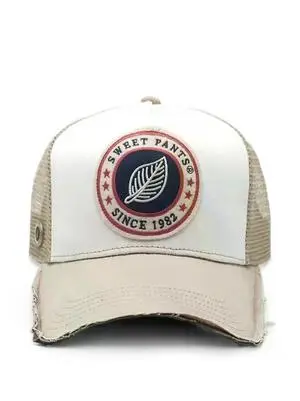 SWEET PANTS Home Run Logo-patch Mesh-panel Cap - Neutrals