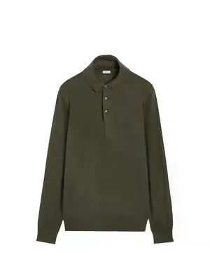 Caruso Long-sleeve Polo Shirt - Green