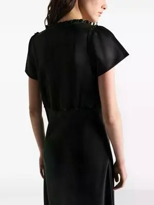 Dorothee Schumacher Ruffle-trim Bias-cut Midi Dress