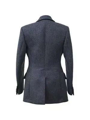 Prada Herringbone Single-breasted Blazer