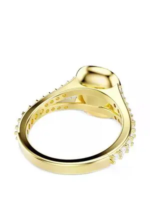 SWAROVSKI Una Angelic Cushion-cut Crystal-embellished Ring