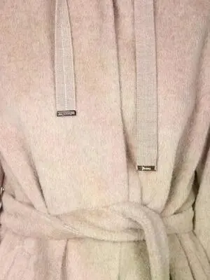 Herno Hooded Belted Coat - Neutrals