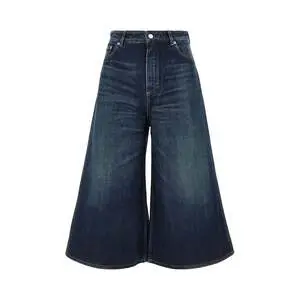 Alaïa Denim Palazzo Shorts