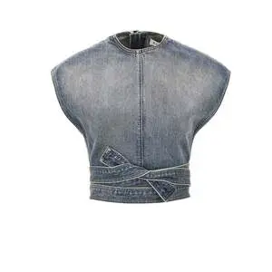 Alaïa Denim Top - Blue