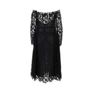 Fendi Macramè Lace Midi Dress