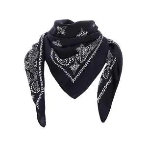 Destin Judy' Wool Squared Scarf - Blue
