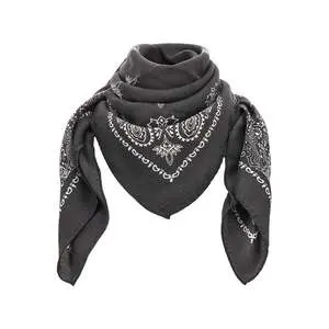 Destin Judy' Wool Squared Scarf - Grey