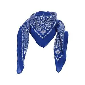 Destin Judy' Wool Squared Scarf - Blue