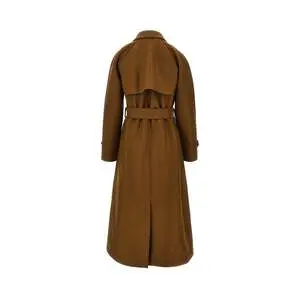 Harris Wharf London Pressed Wool Long Trench Coat