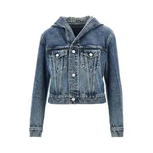 Alaïa Hooded Denim Jacket