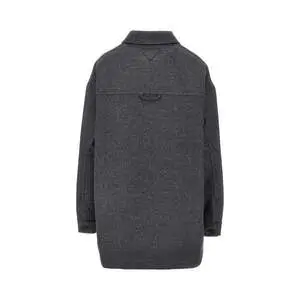 Prada Cashwool And Re-nylon Reversible Overshirt