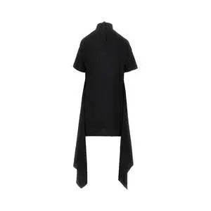 Alaïa Viscose Asymmetrical Mini Dress